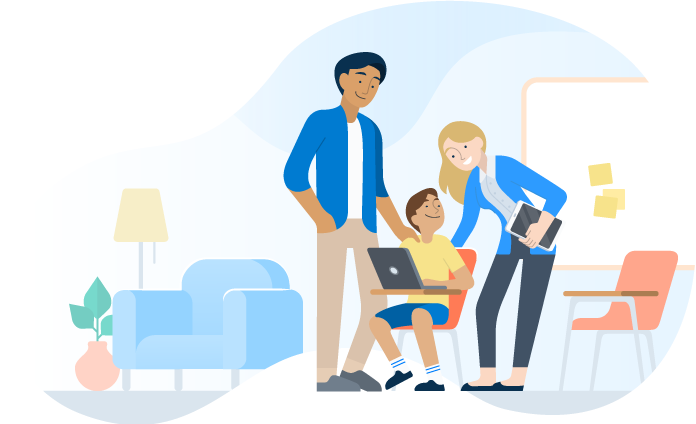 Parent engagement app for when school devices go home